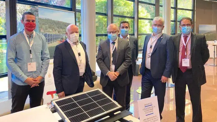 Innovative with a societal slant - floating solar panels